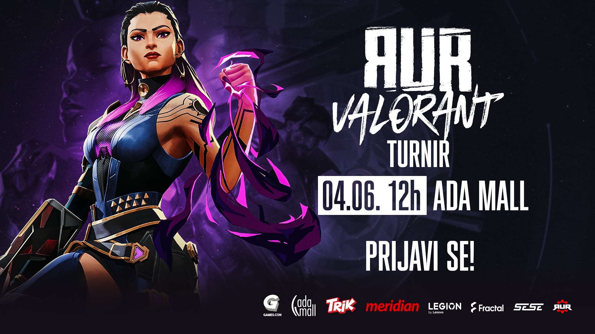 RUR predstavlja novi Valorant turnir u Ada Mallu - takmičite se i osvojite vredne robne nagrade ...